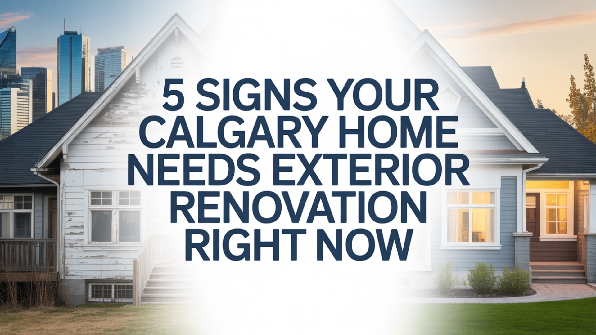 Don’t Ignore These 5 Signs Your Calgary Home Needs Exterior Upgrades